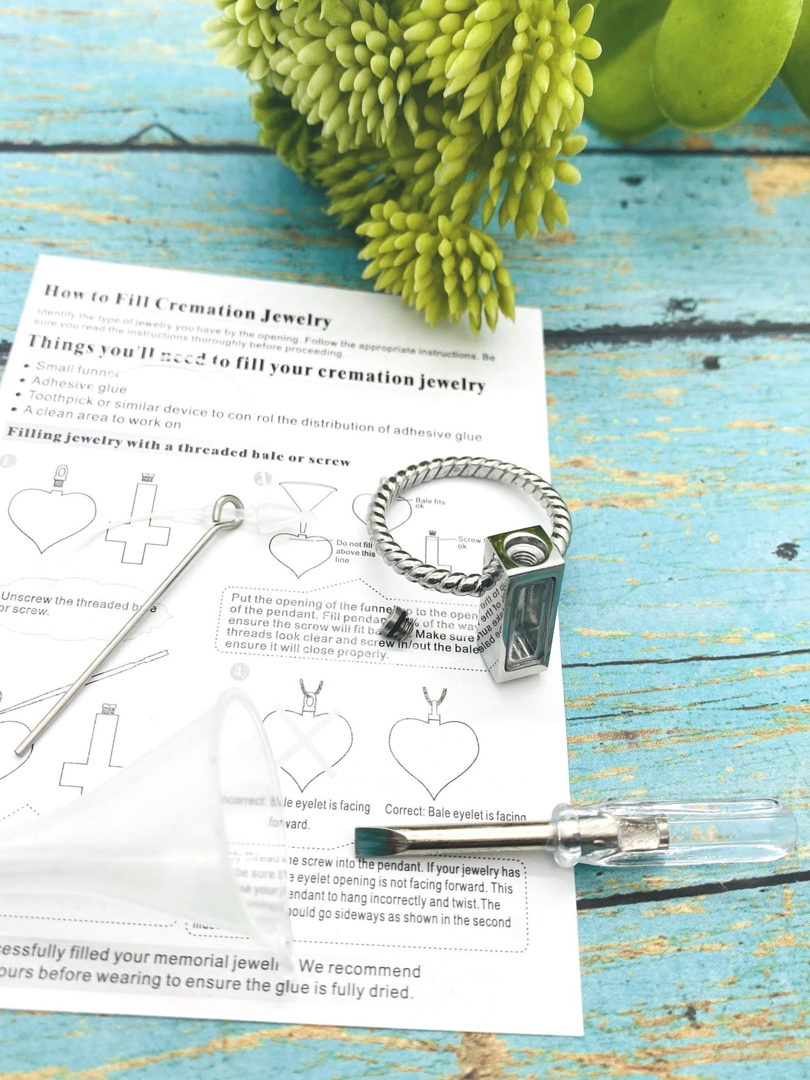 Cremation Locket Urn Rings Heart Teardrop Bar Glass Locket - Etsy