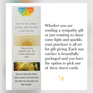 Gold Cremation Suncatcher, Silver Suncatcher, Memorial Sympathy Gift ...