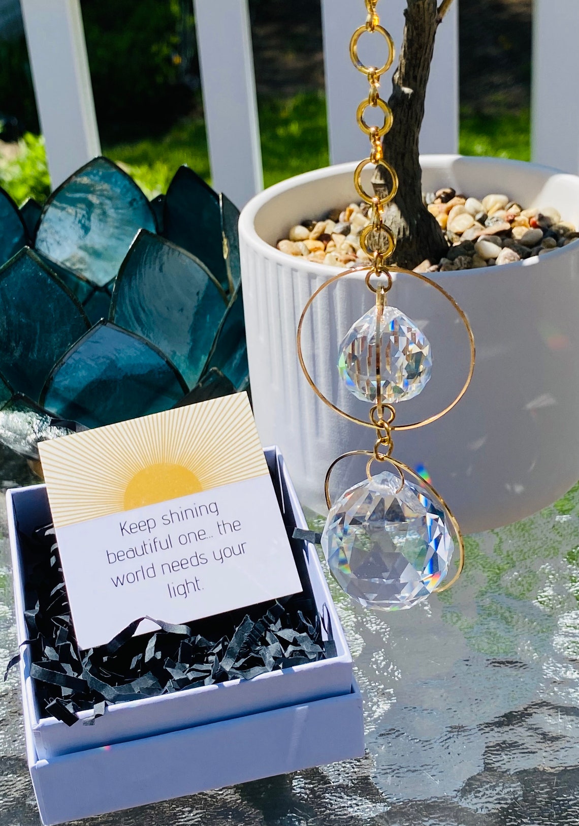 Gold Cremation Suncatcher, Silver Suncatcher, Memorial Sympathy Gift ...