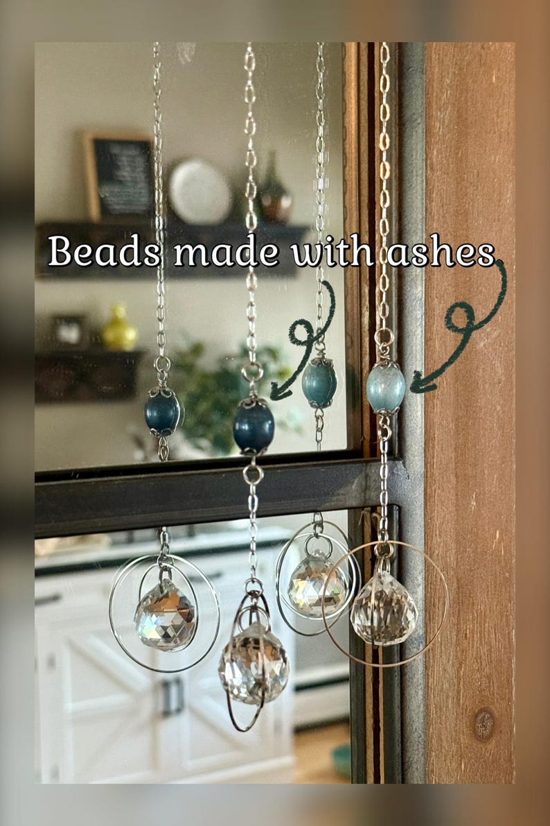 Gold Cremation Suncatcher, Silver Suncatcher, Memorial Sympathy Gift ...