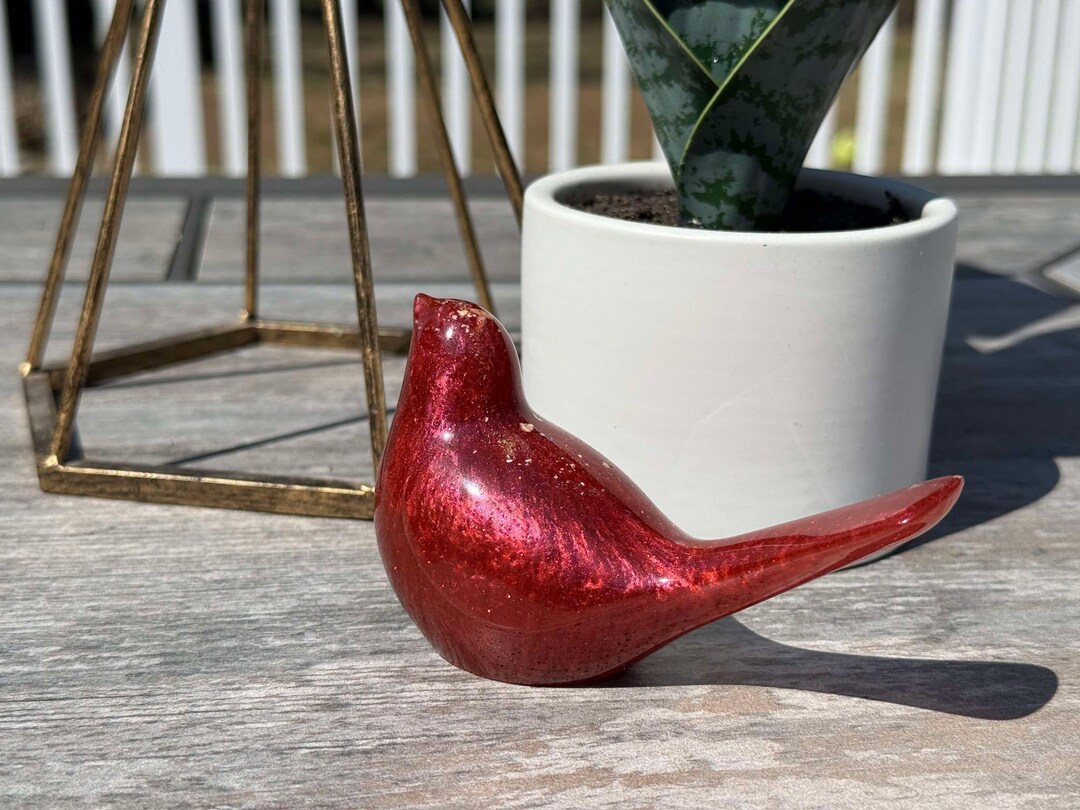 Pet Cremation Bird Figurine: Resin Ashes Keepsake, Memorial Gift - Etsy