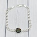 Sterling Silver 10mm Round Cremation Bracelet, Chain Bracelet for Ashes ...