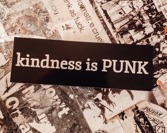 Punk Bumper Sticker - Etsy