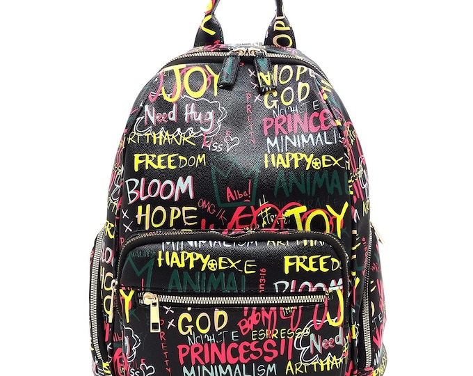 Graffiti Backpack - Etsy