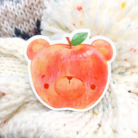 Apple Bear Sticker. Fruits Bears Series - Etsy