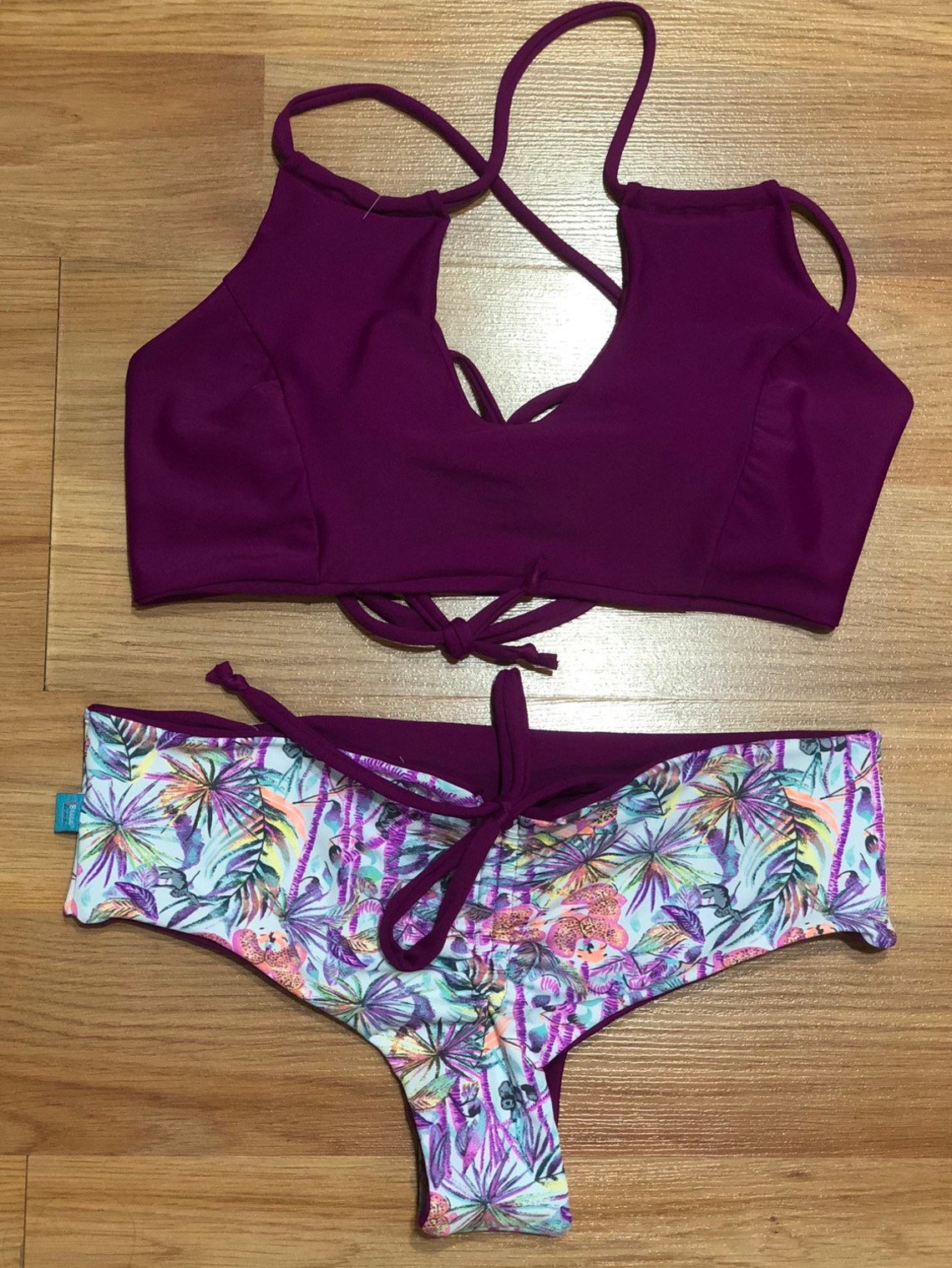 2 Piece Bikini Bottoms Size Medium - Etsy