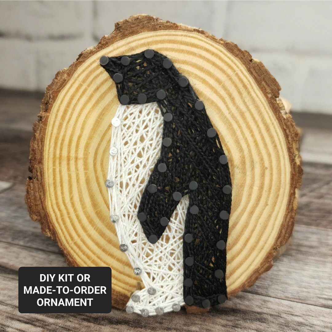 DIY Kit or MTO Penguin String Art Ornament - Etsy