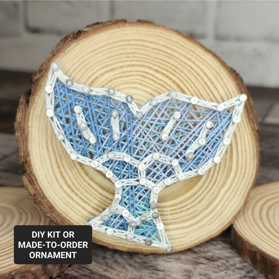 DIY Kit or MTO Mermaid Tail String Art Ornament - Etsy