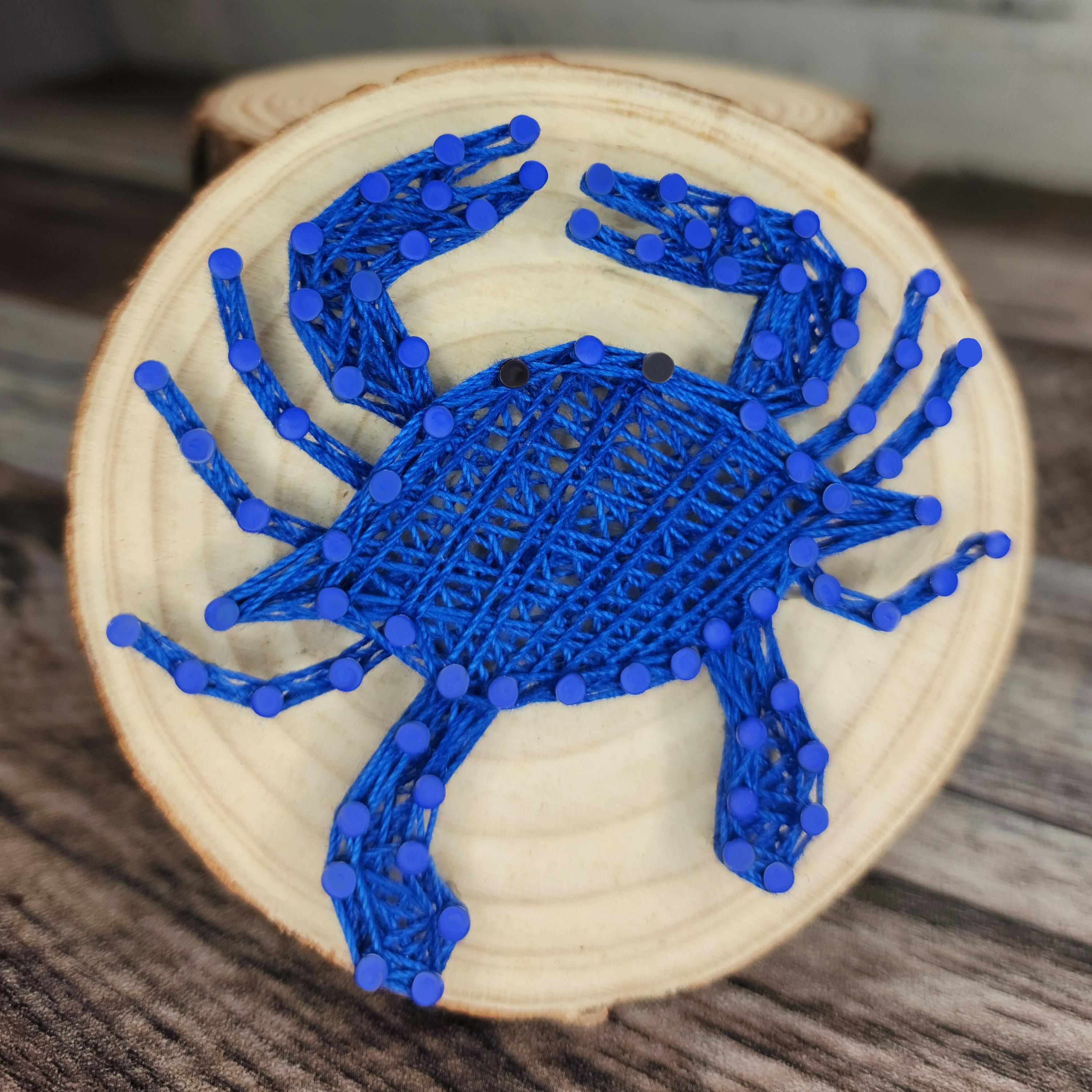 Blue Crab String Art Pattern Download - Etsy