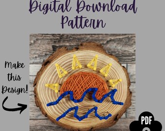 Sunset String Art | Etsy