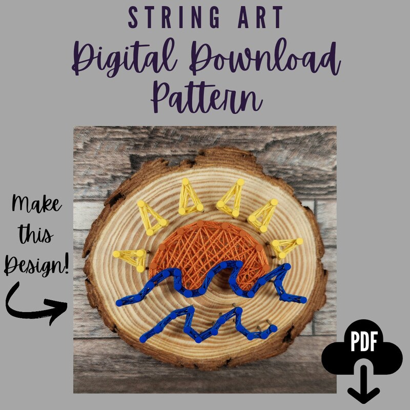 Sunset String Art - Etsy