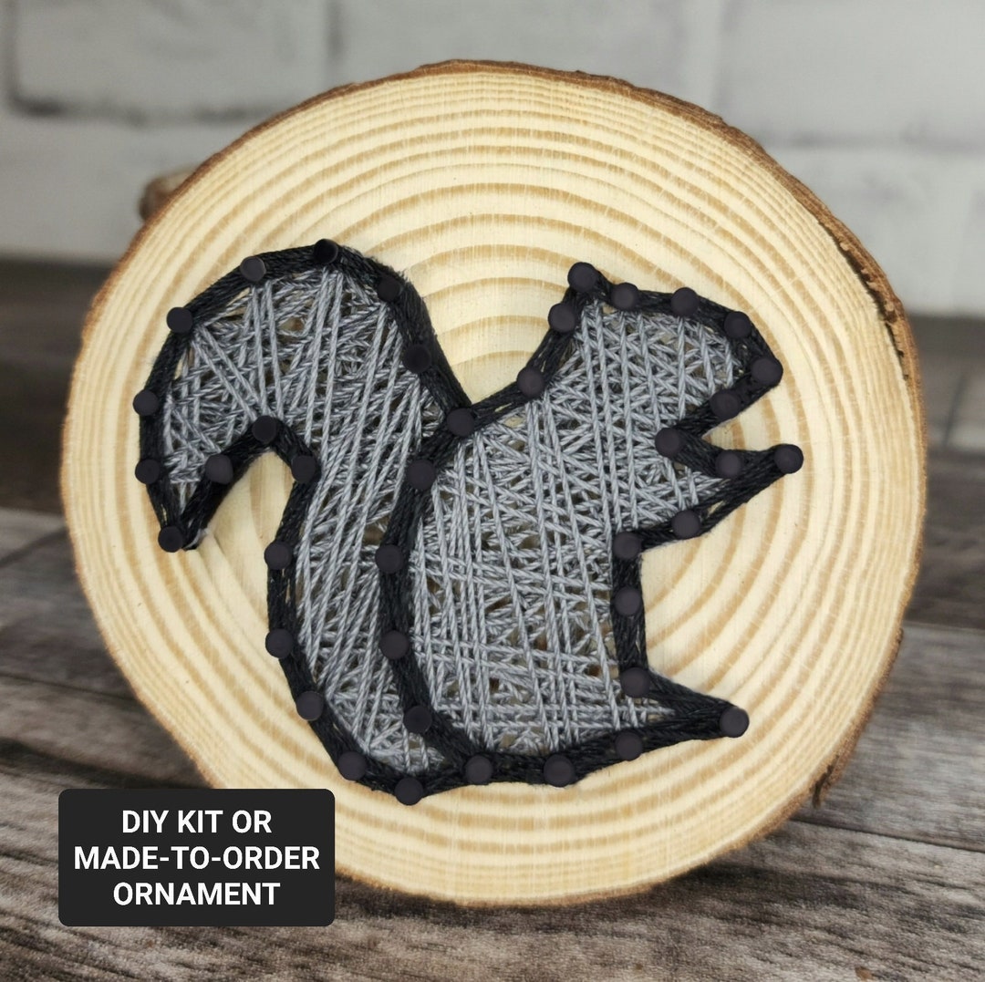 DIY Kit or MTO Squirrel String Art Ornament - Etsy