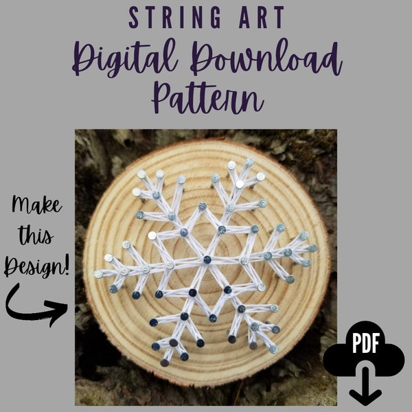 Snowflake String Art - Etsy