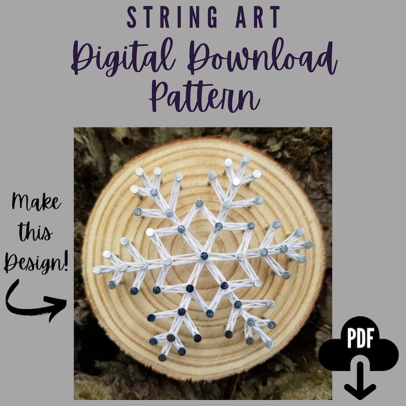 Snowflake String Art - Etsy