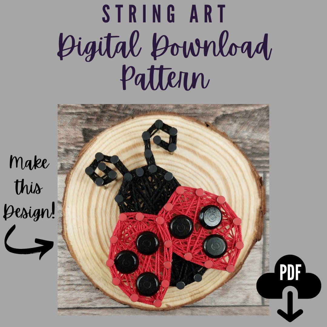 Ladybug String Art Pattern Download - Etsy