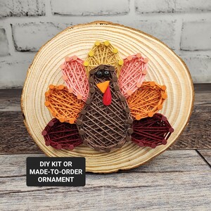 DIY Kit or MTO Turkey String Art Ornament - Etsy