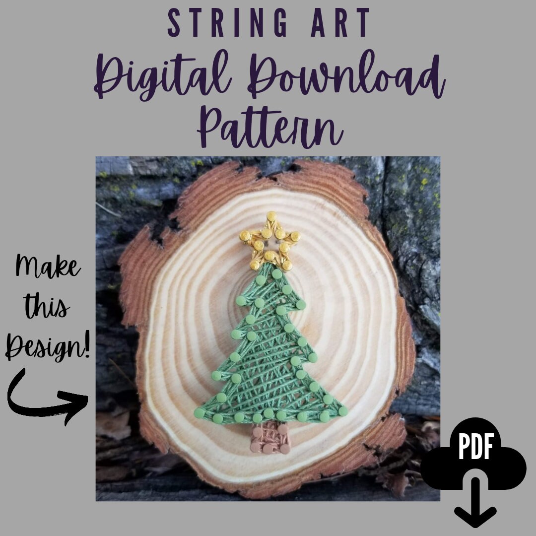 Christmas Tree String Art Pattern Download - Etsy