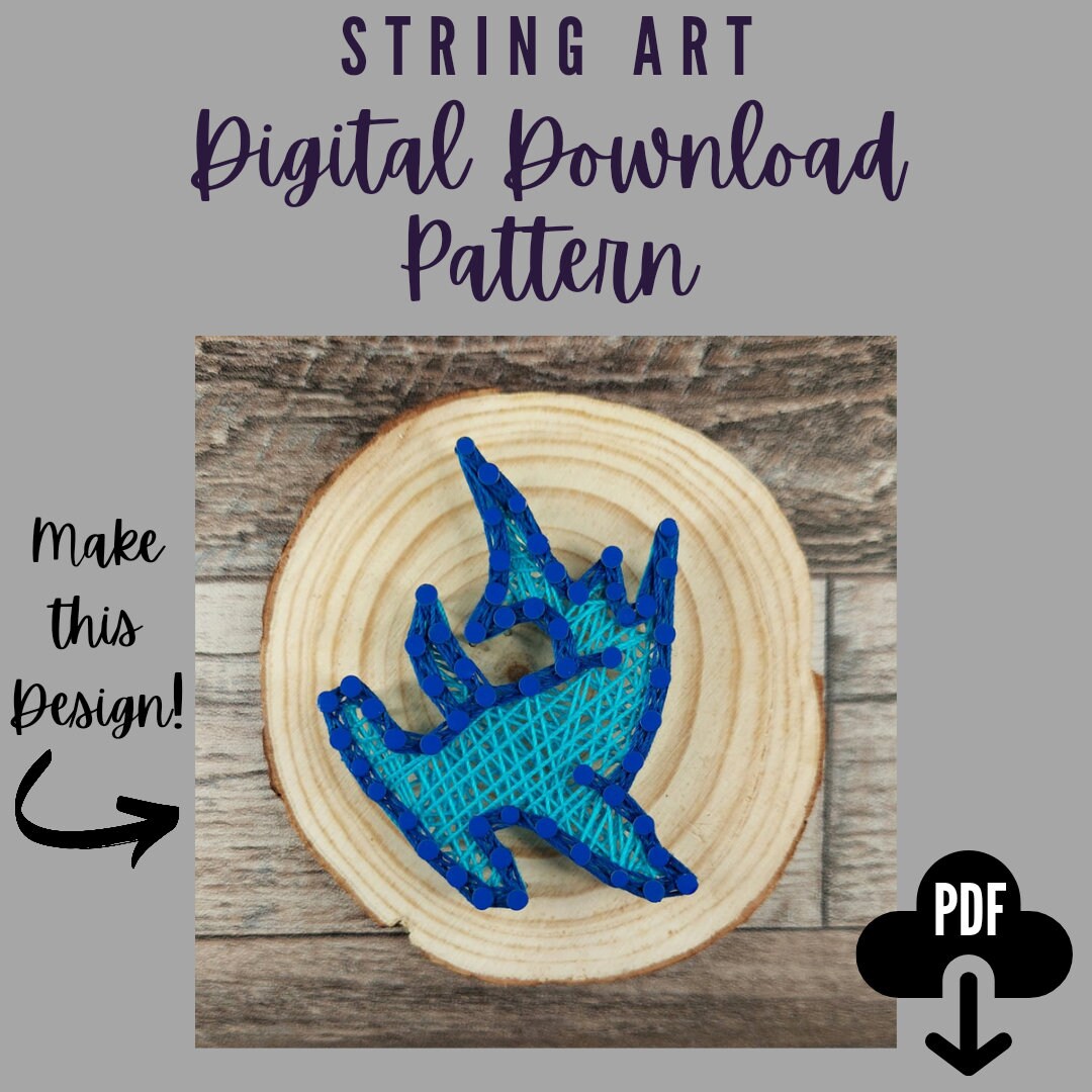 Hammerhead Shark String Art Pattern Download - Etsy