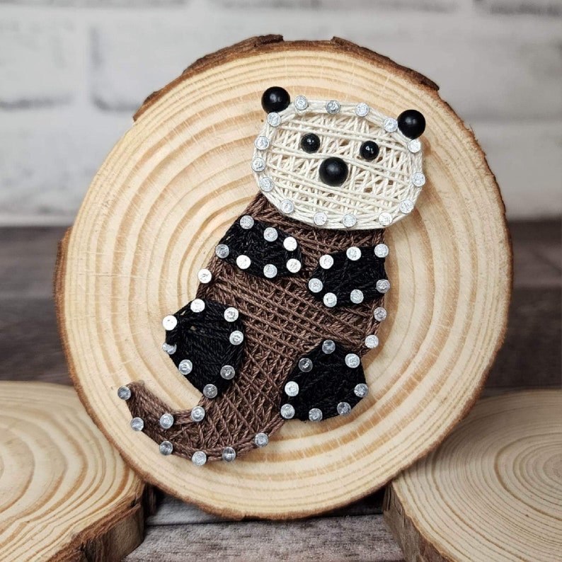 DIY Kit or MTO Otter String Art Ornament - Etsy