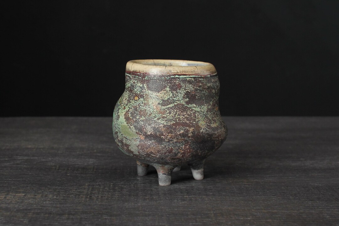 Wood Fired Tea Cup, Raku Whiskey Glass - Etsy