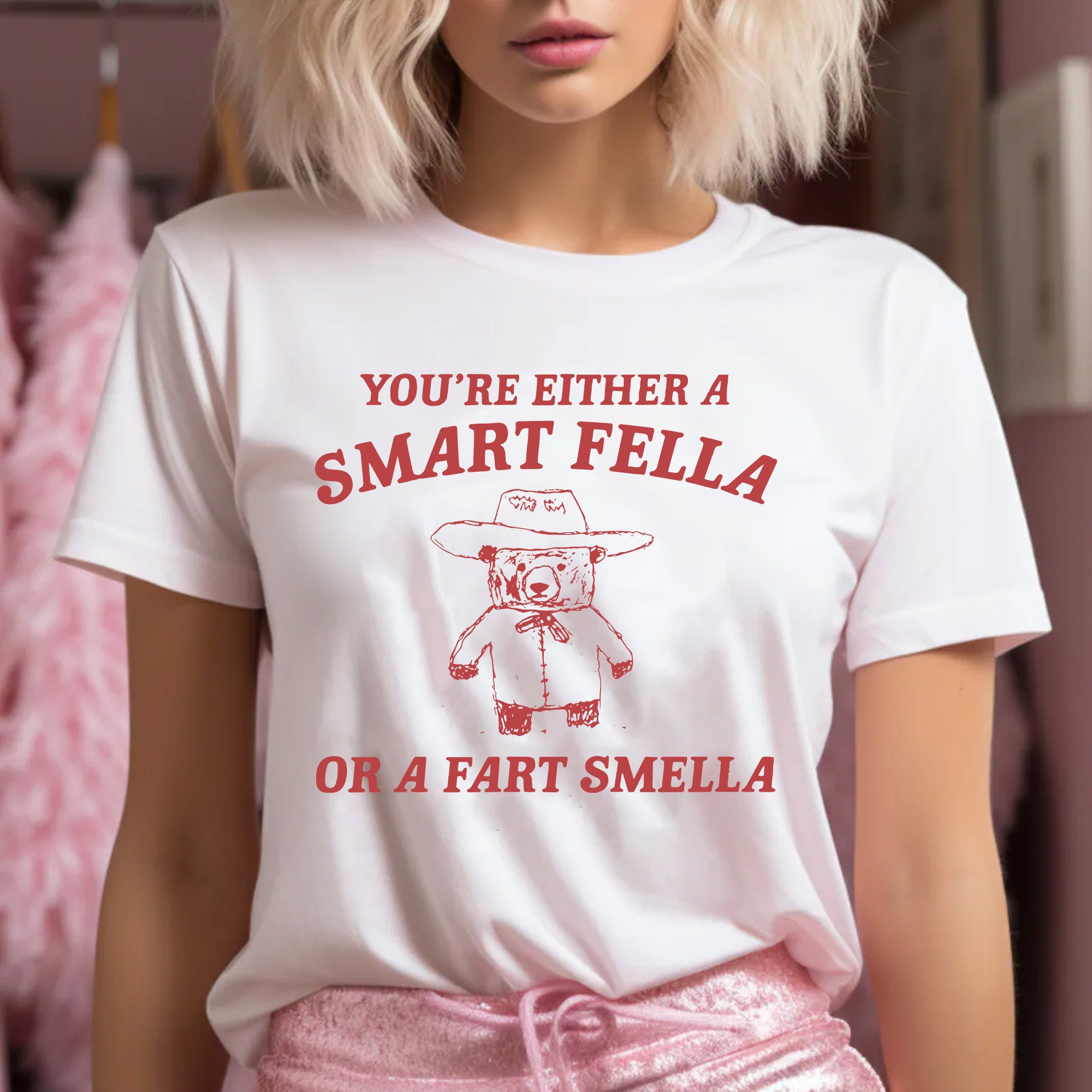 You Are Either A Smart Fella or A Fart Smella Png, Retro Cartoon ...