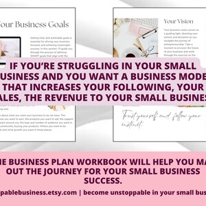 Business Plan | Business Plan Workbook | A4 PDF Small Business Plan ...
