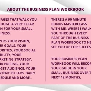 Business Plan | Business Plan Workbook | A4 PDF Small Business Plan ...