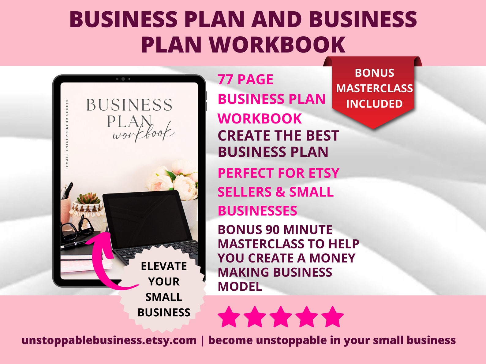 Business Plan | Business Plan Workbook | A4 PDF Small Business Plan ...