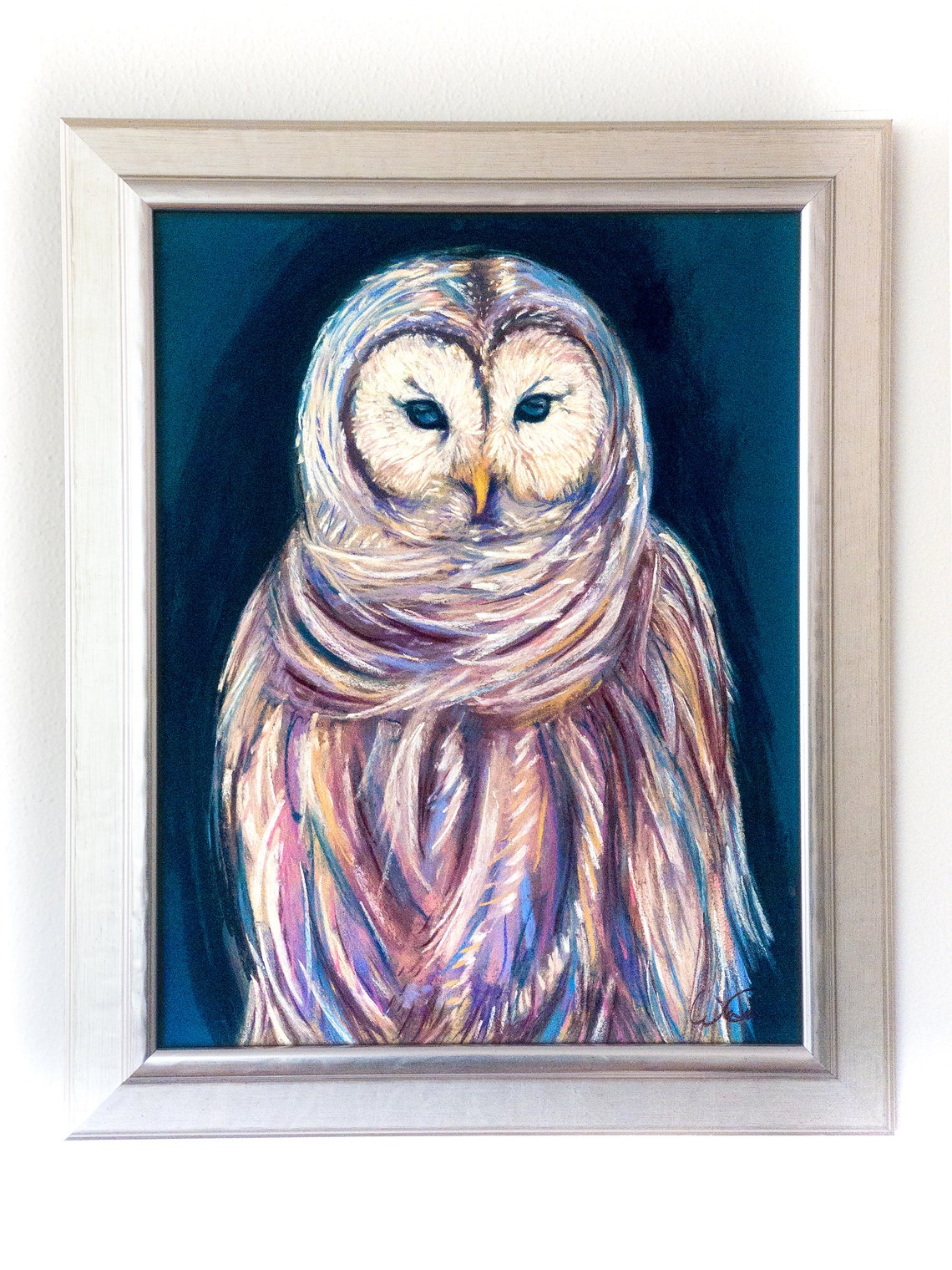 Owl Painting, Animals, Wildlife Art, Wall Art, Decor, Bird Artwork - Etsy