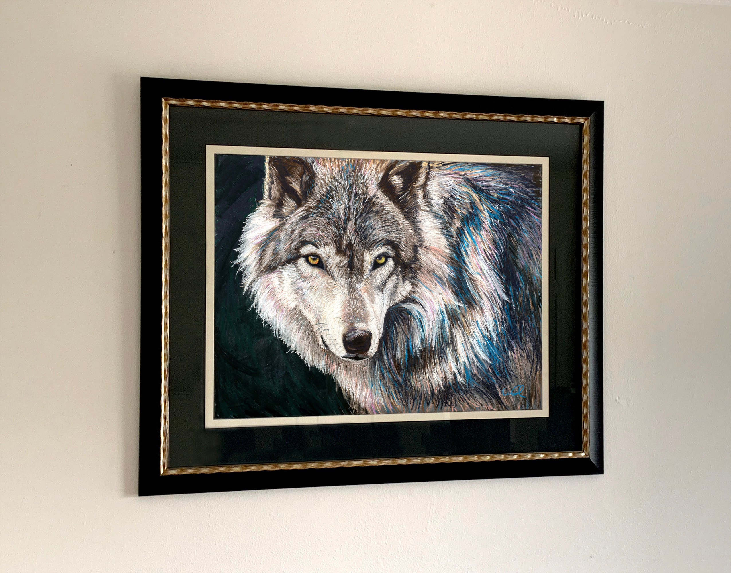 Wolf Painting, Animals, Wildlife Artwork, Colorful Wall Art - Etsy