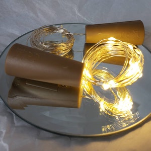 Led Cork String Lights, Wine Bottle Lights, Cork Stopper, Battery ...
