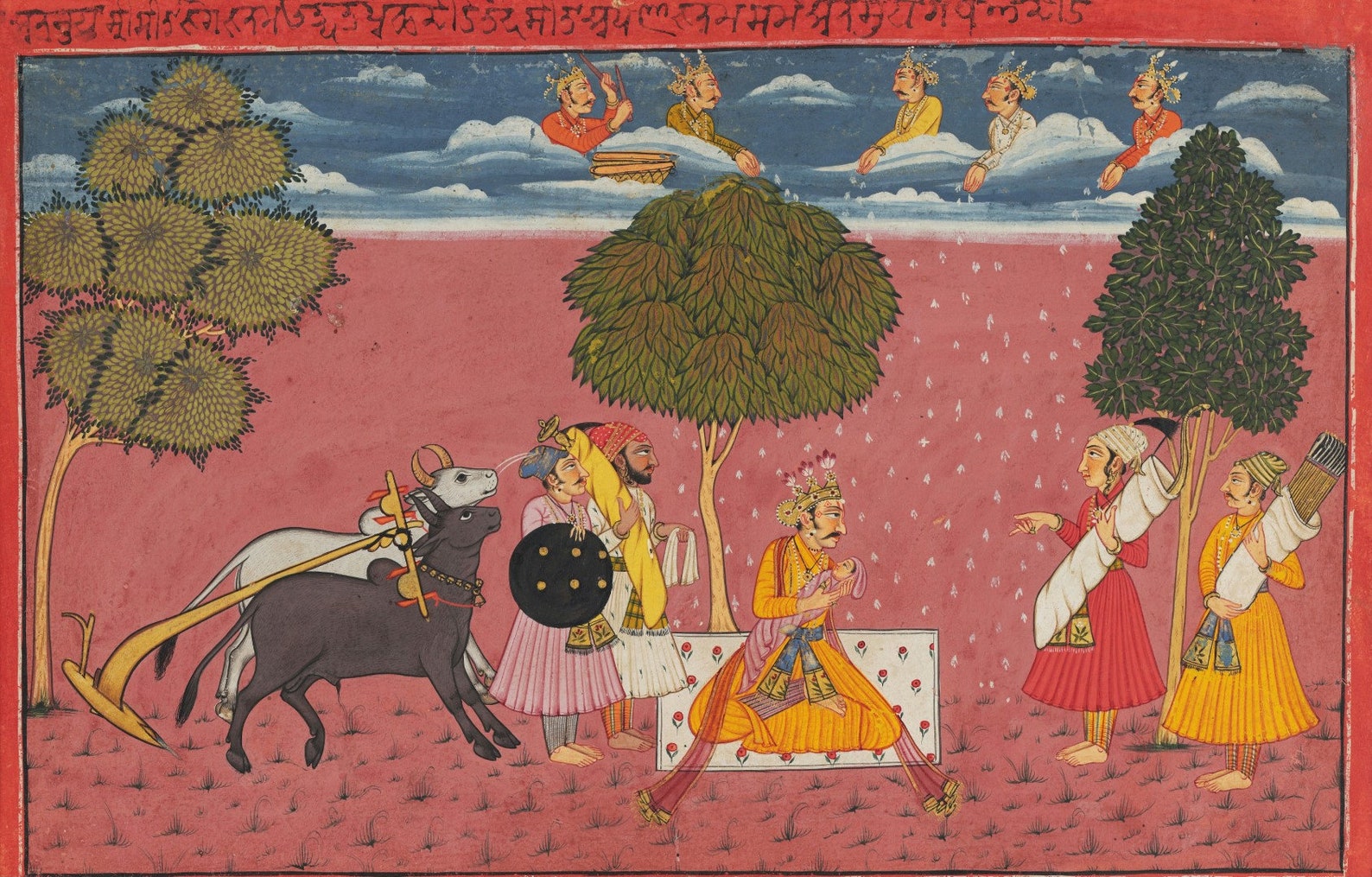 The Birth of Sita Raja Janaka of Mithila carrying her in his | Etsy