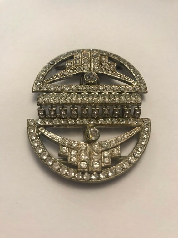 Stunning large Late Edwardian Early Art Deco Paste Bu… - Gem