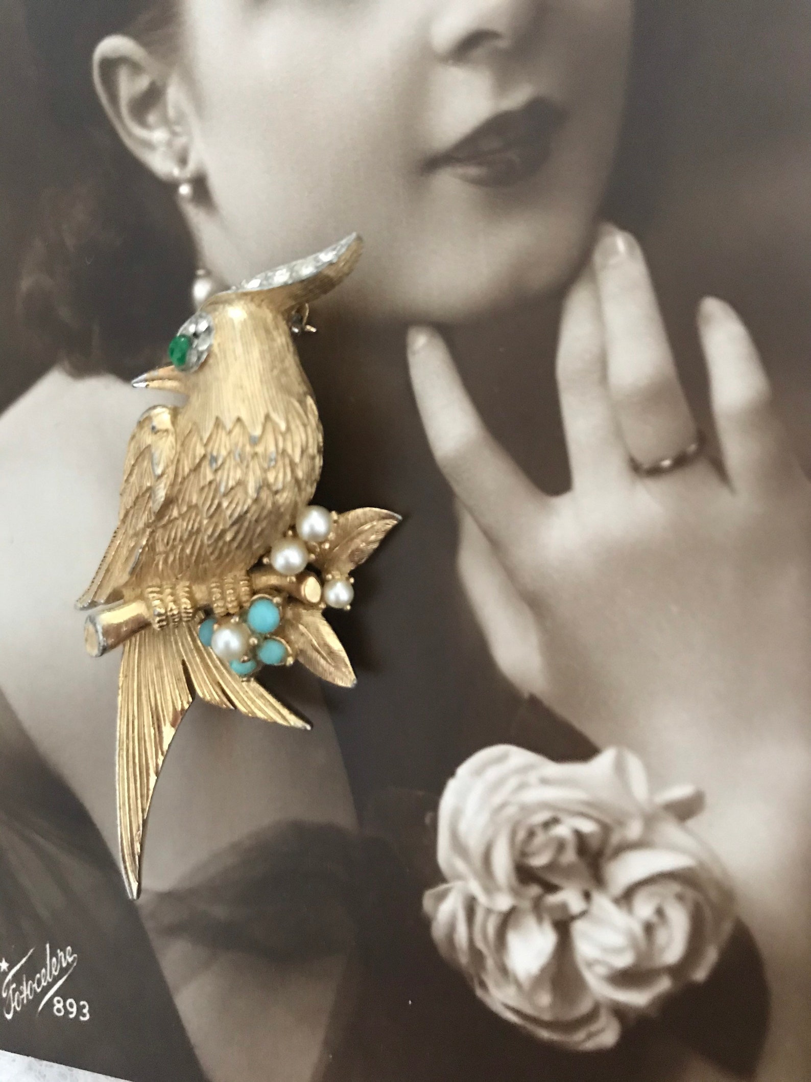 Boucher Brooch Bird of Paradise Brooch Designer Boucher Gold | Etsy UK