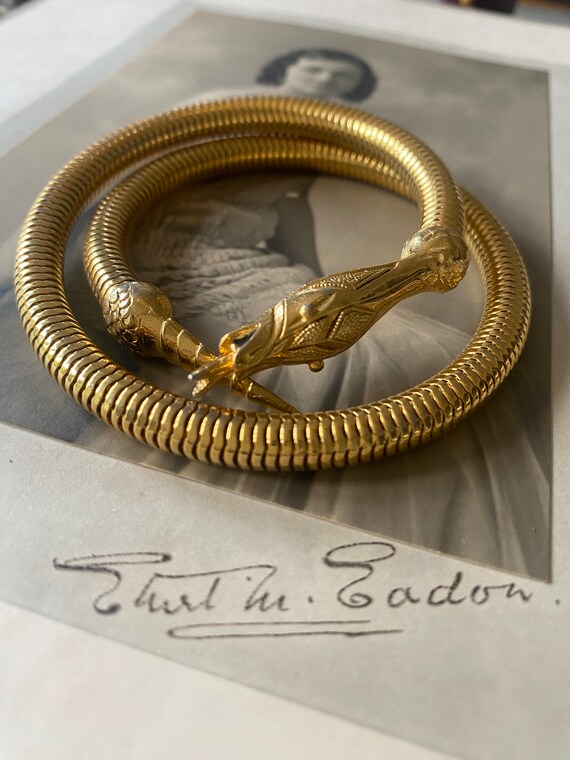 vintage snake bangle 1950s - Gem