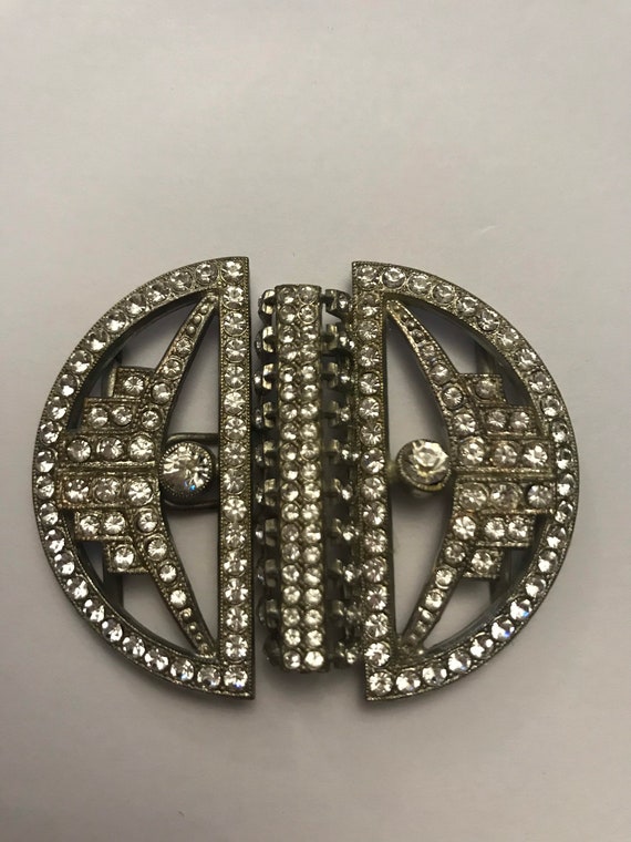 Stunning large Late Edwardian Early Art Deco Paste Bu… - Gem