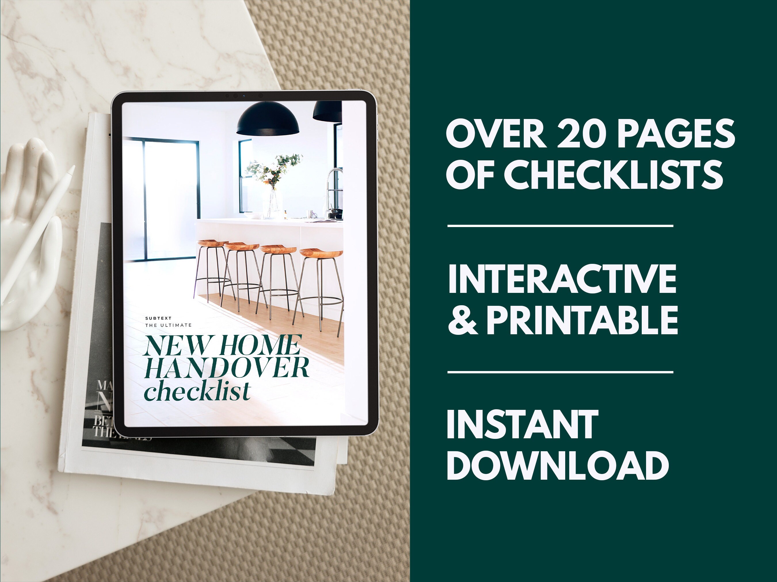 New Build Checklist, Home PCI Handover List, Printable Construction ...