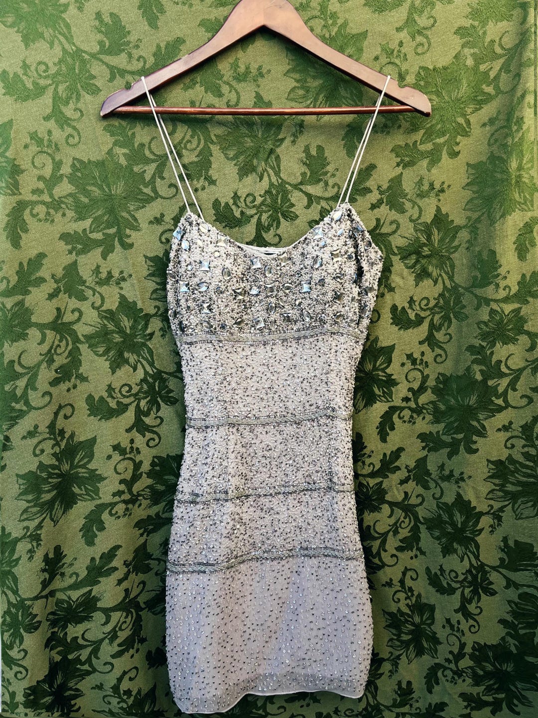 Vintage Aidan Attox Beaded Cocktail Dress - Etsy