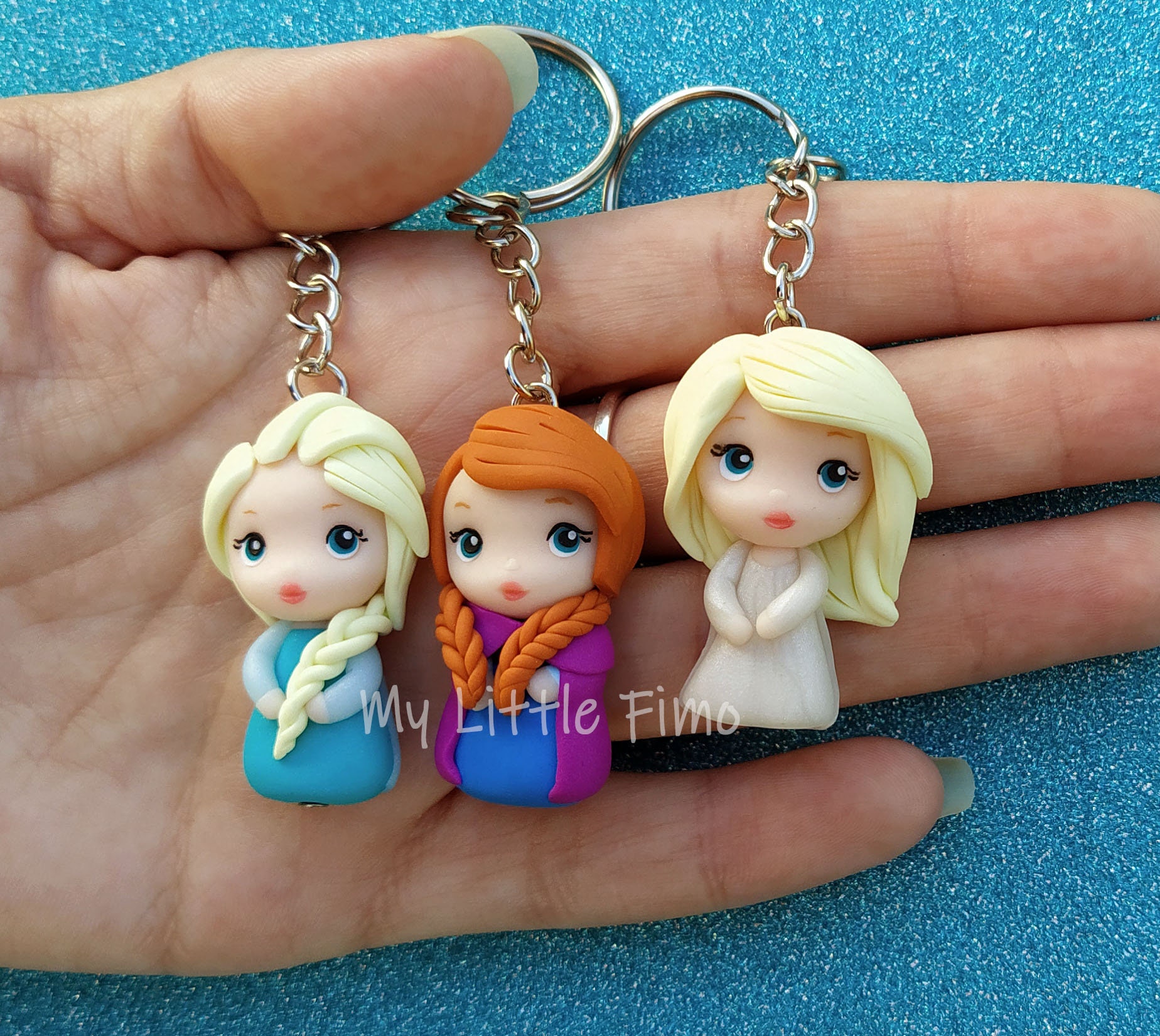 Princess Necklace Princess Keychain Polymer Clay Princess | Etsy