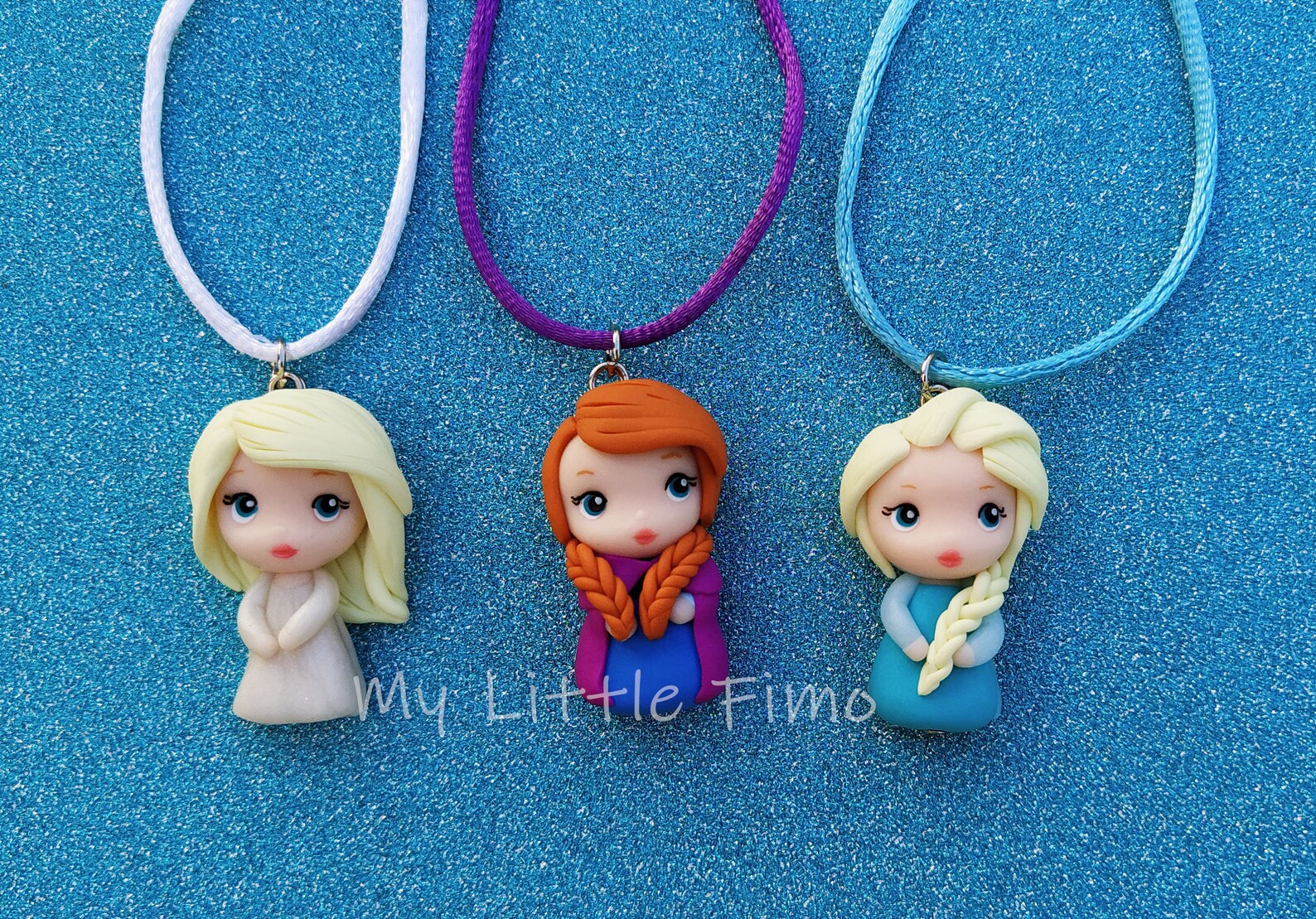 Princess Necklace Princess Keychain Polymer Clay Princess - Etsy