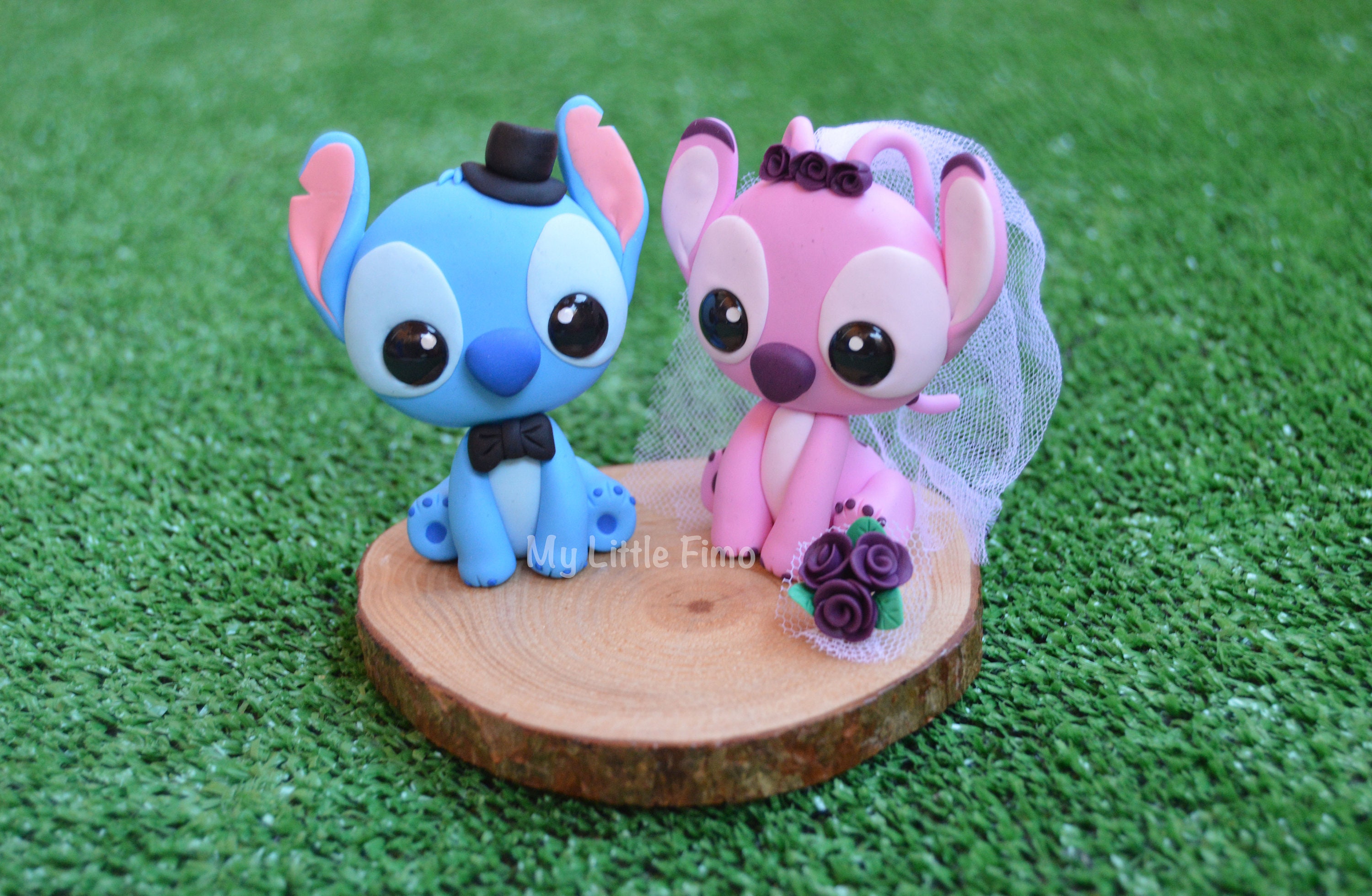 Cake Topper Stitch Angel Stitch Figure Wedding Cake - Etsy UK