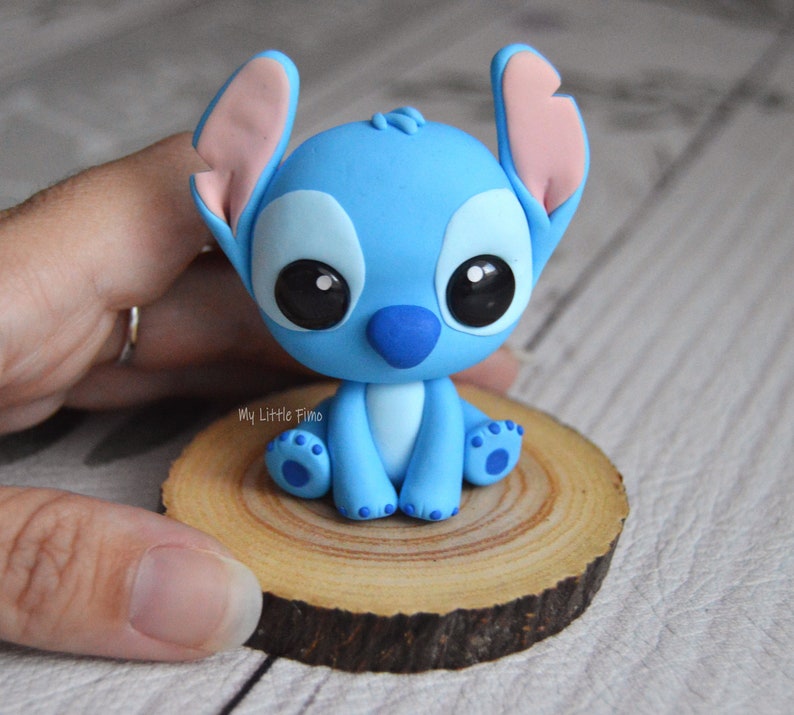 Stitch Figure Polymer Clay Stitch Cake Topper Birthday - Etsy