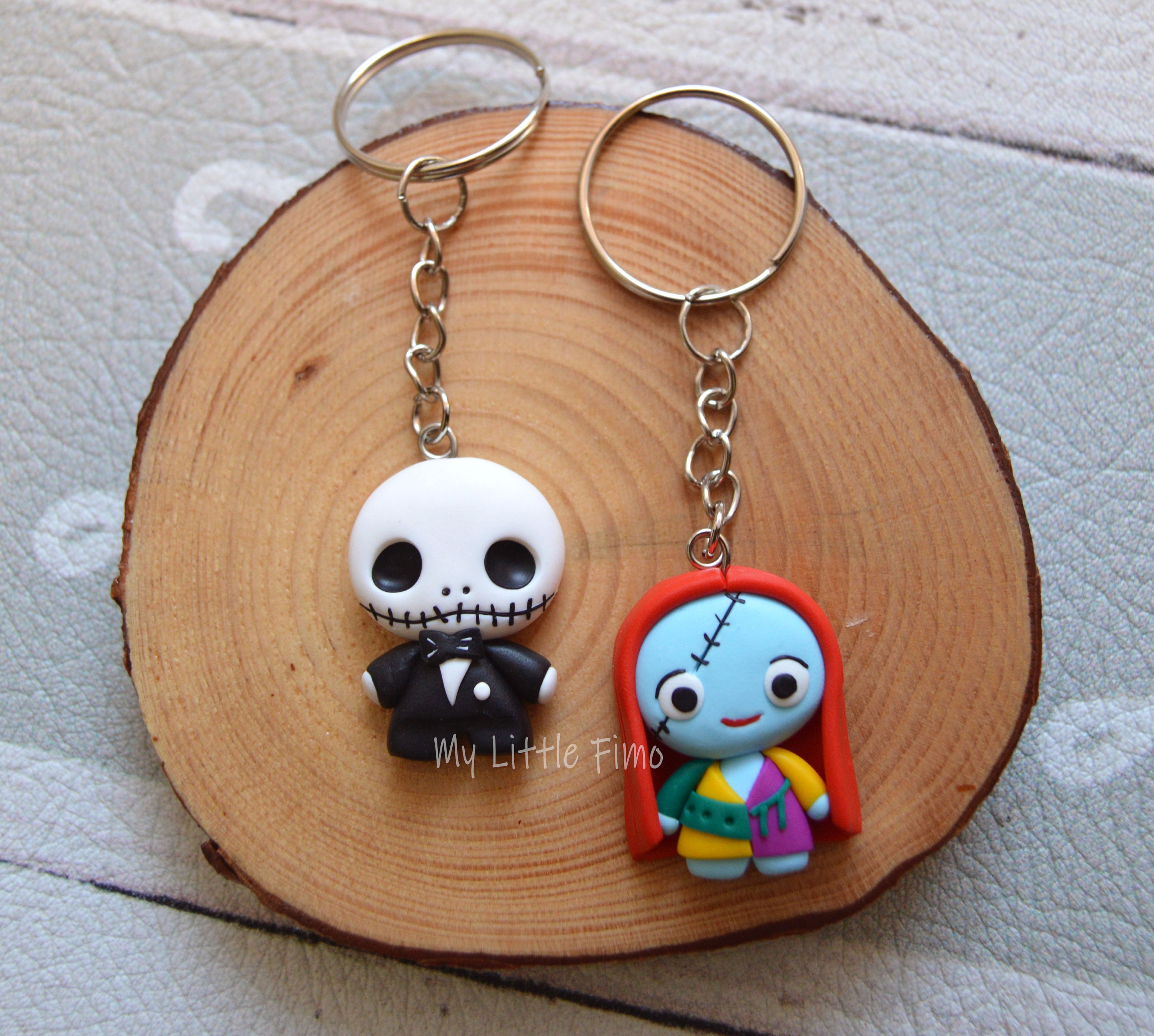 Jack Keychain Sally Keychain Nightmare Jack and Sally | Etsy