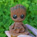 Groot Figure Galaxy Groot Decoration Polymer Clay Groot - Etsy
