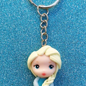 Princess Necklace - Princess Keychain - Polymer Clay Princess - Elsa ...