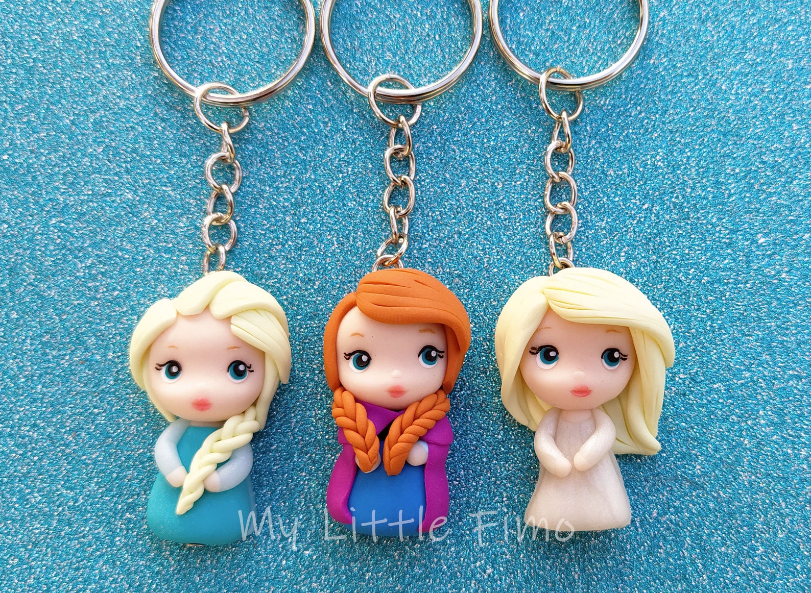 Princess Necklace Princess Keychain Polymer Clay Princess - Etsy