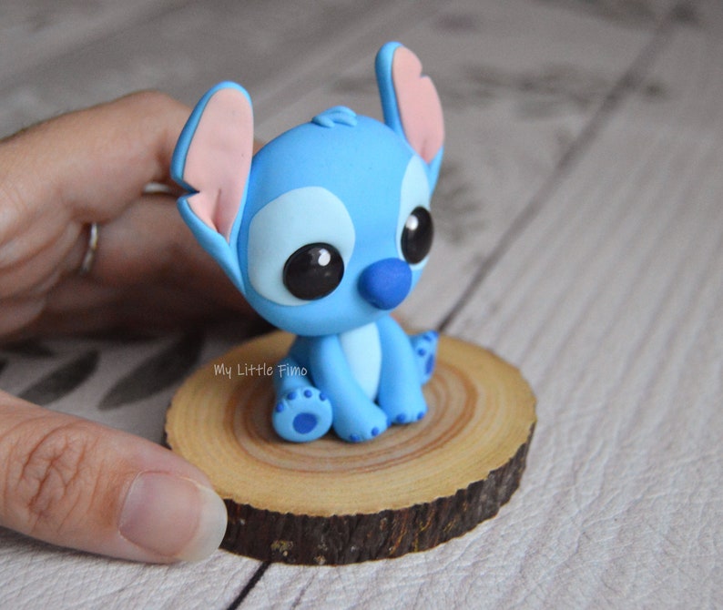 Stitch Figure - Polymer Clay Stitch - Cake Topper - Birthday Cake ...