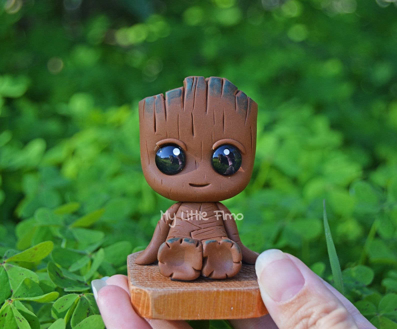 Groot Figure - Galaxy - Groot Decoration - Polymer Clay Groot - Cute ...