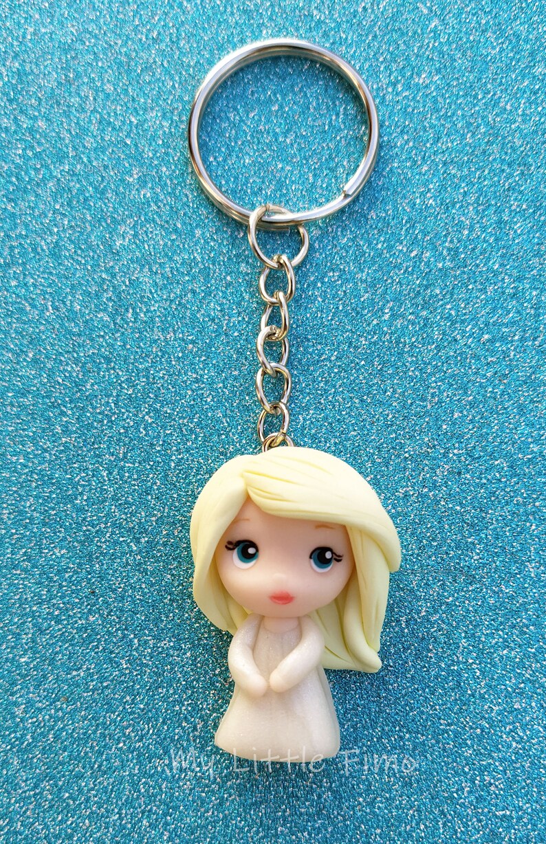 Princess Necklace Princess Keychain Polymer Clay Princess | Etsy
