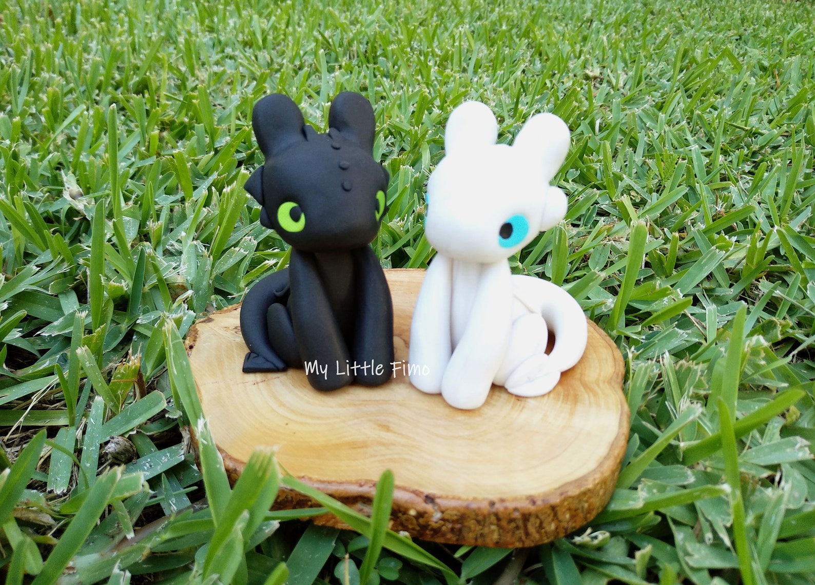 Medium Size Cake Topper Dragon Couple Night Dragon Figure | Etsy
